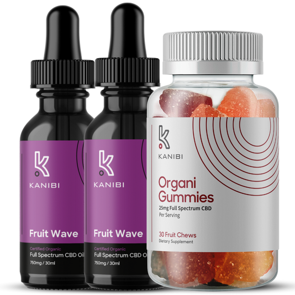Full Spectrum CBD Oil plus Sports Cream Combo Pack - KANIBI